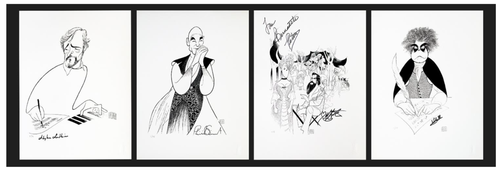 20 Limited Edition Al Hirschfeld Prints Signed by Legendary Broadway ...